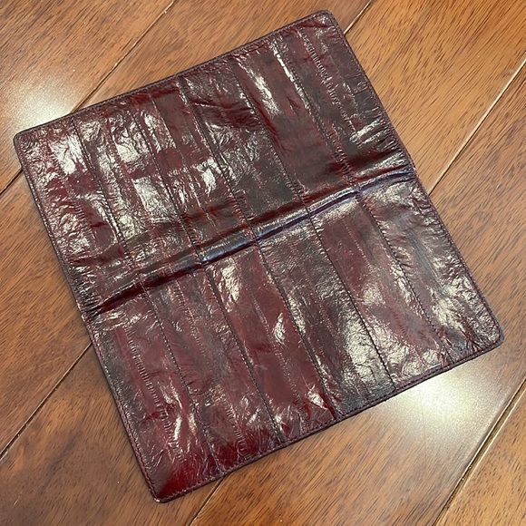 Bags | Vintage Eel Skin Wallet | Poshmark